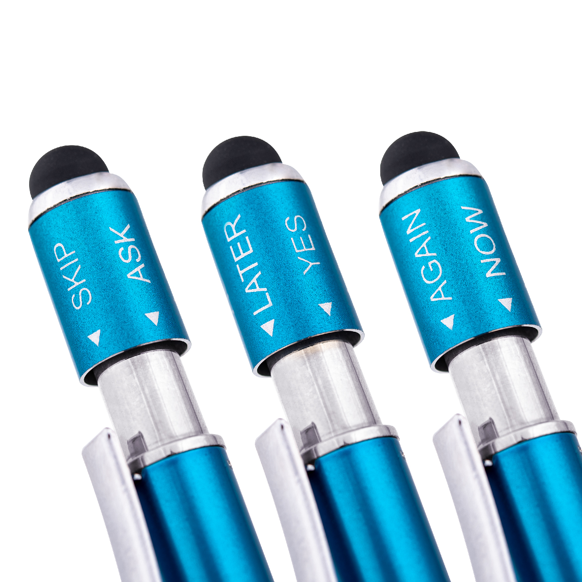 #11995 Recycled Aluminum Spin Game Top Pen With Stylus - Hit ...