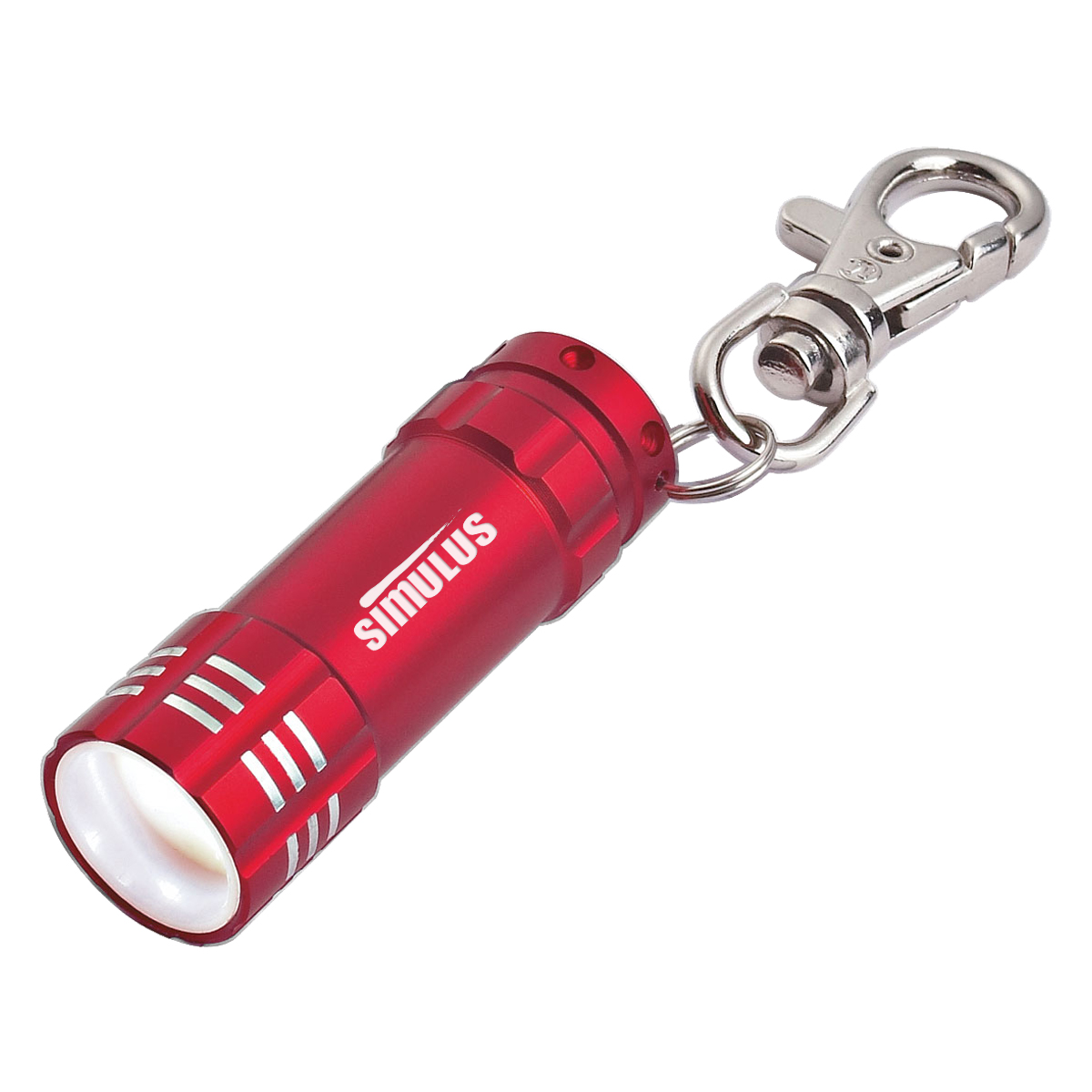 #2503 Mini Aluminum LED Flashlight With Key Clip - Hit Promotional Products