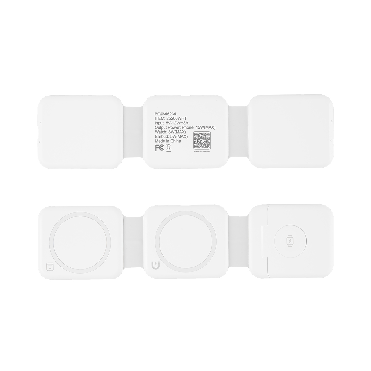 #25206 Tri-Fold Wireless Multi-Charger - Hit Promotional Products