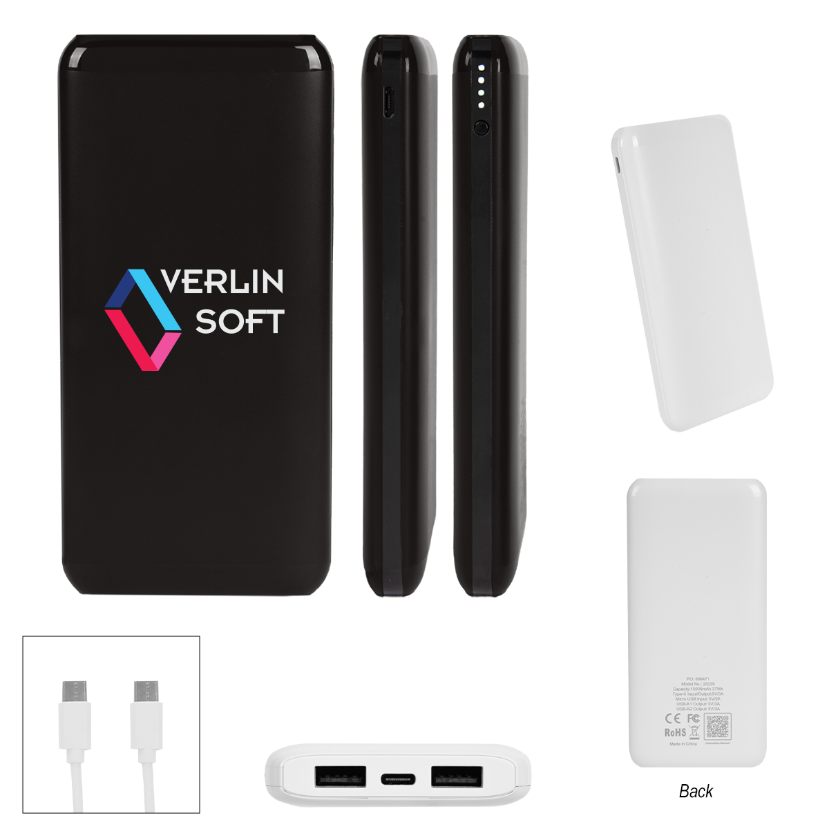 #25235 - 10,000 mAh Multi-Port Power Bank - Hit Promotional Products