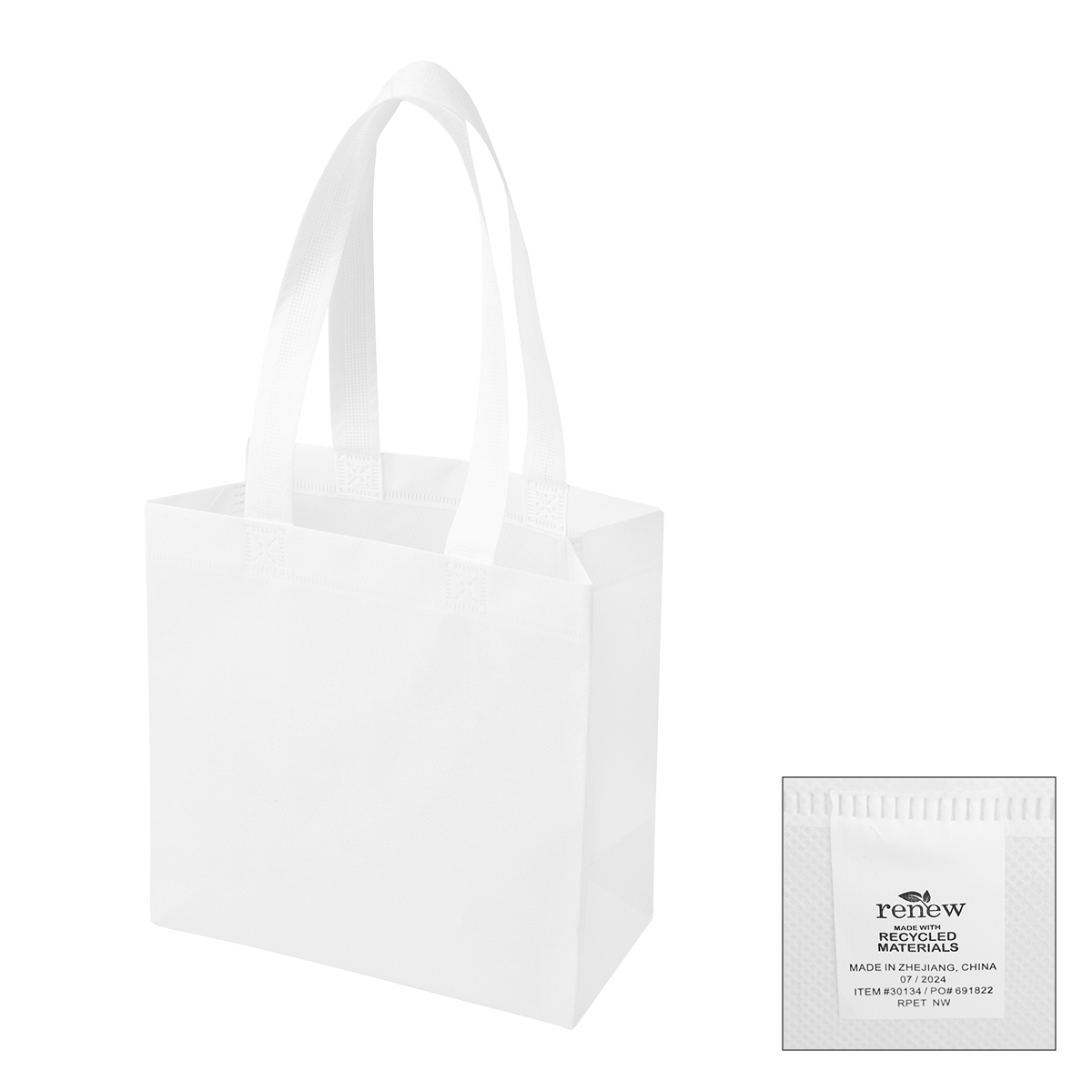 #30134 Rowan rPET Non-Woven Shopper Tote Bag - Hit Promotional Products