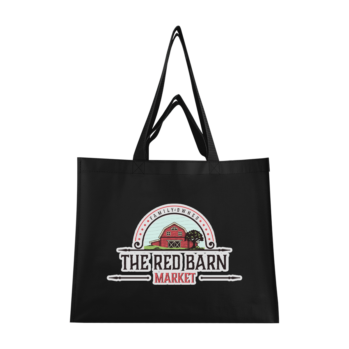 #30161 Matte Laminated Recycled Non-Woven Dual Handle Shopper Tote Bag ...
