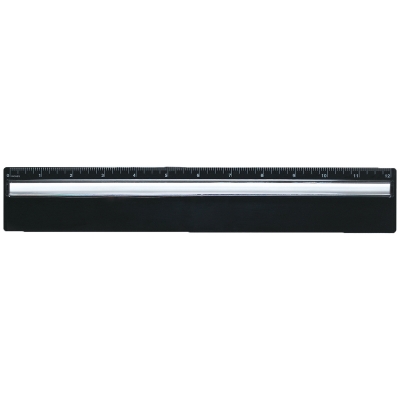 #1640 Plastic 12" Ruler With Magnifying Glass - Hit Promotional Products