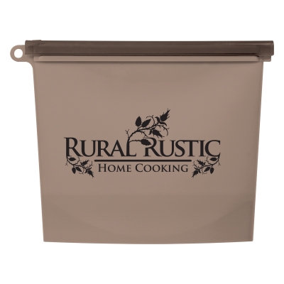 #2154 Reusable Food Bag With Plastic Slider - Hit Promotional Products