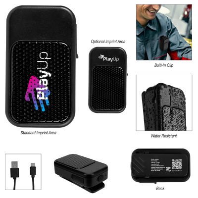 #25265 Clip-On Mini Mesh Front Speaker - Hit Promotional Products
