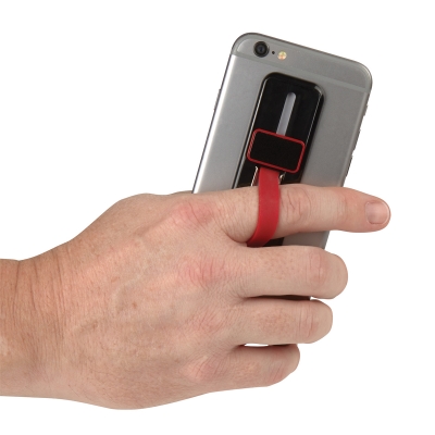 #2934 Phone Stand With Finger Loop - Hit Promotional Products