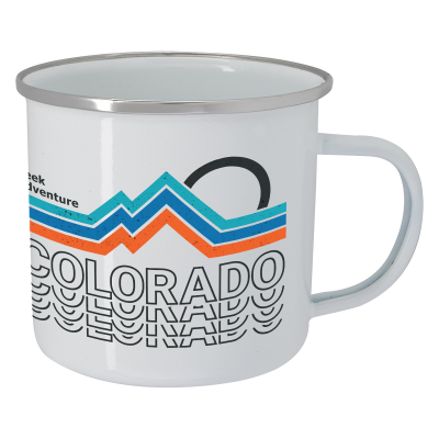 #56045 - 16 Oz. Full Color Steel Campfire Mug - Hit Promotional Products