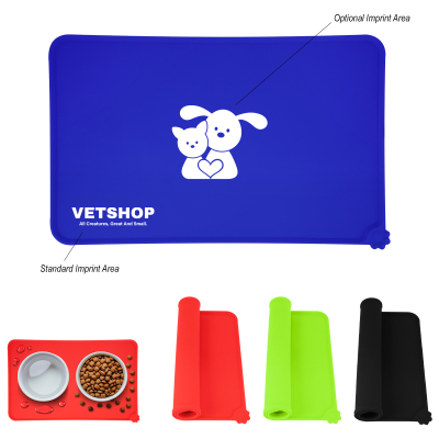 #80029 Silicone Pet Food Place Mat - Hit Promotional Products
