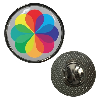 #C8C Circle Dome Lapel Pin - Hit Promotional Products