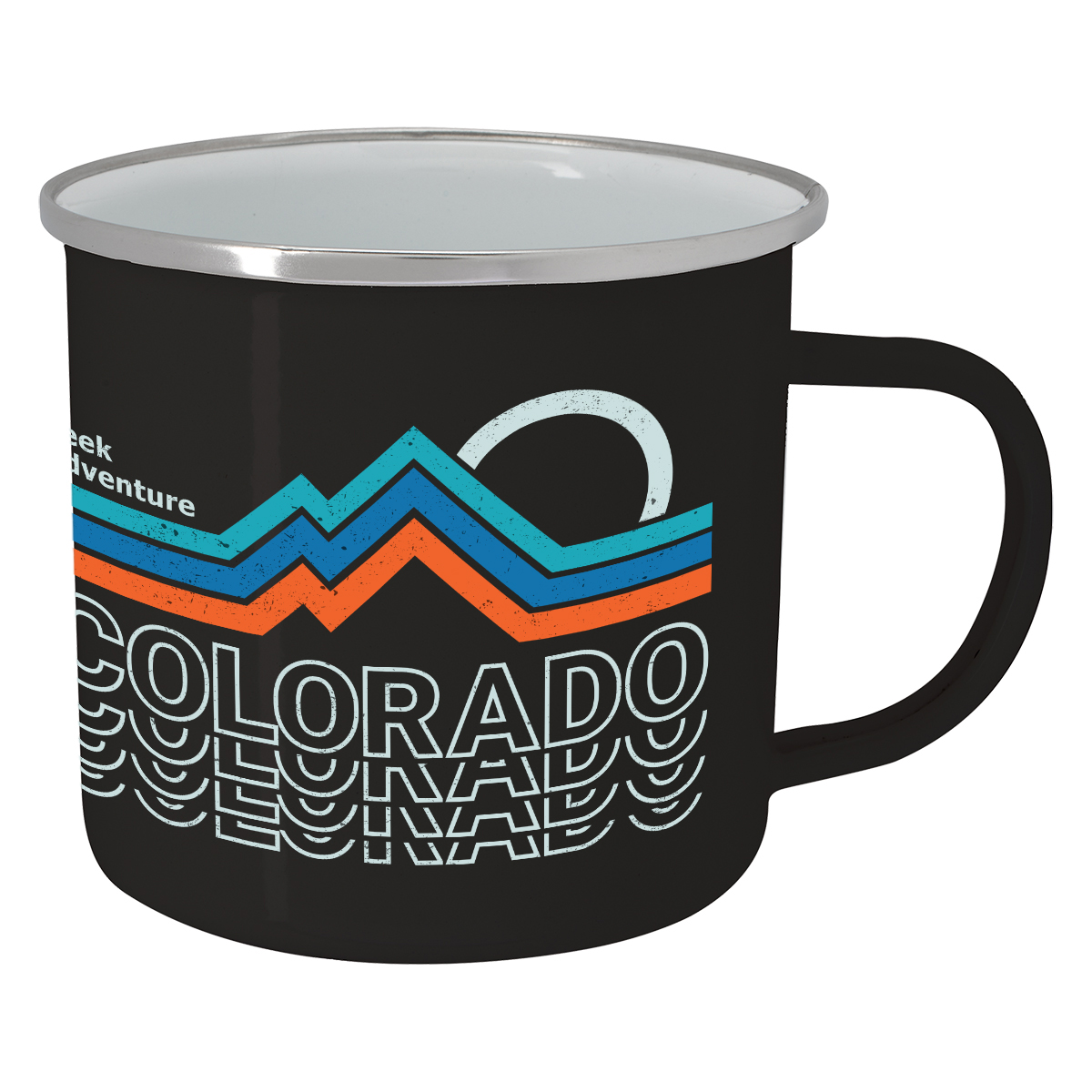 #56045 - 16 Oz. Full Color Steel Campfire Mug - Hit Promotional Products