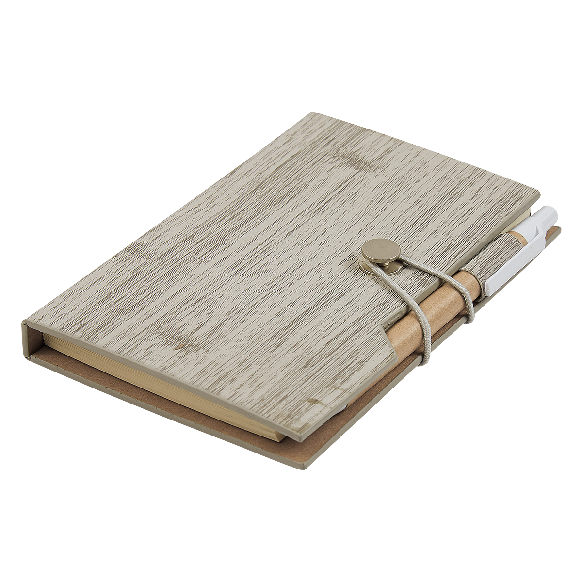 #6113 Woodgrain Look Notebook With Sticky Notes And Flags - Hit ...