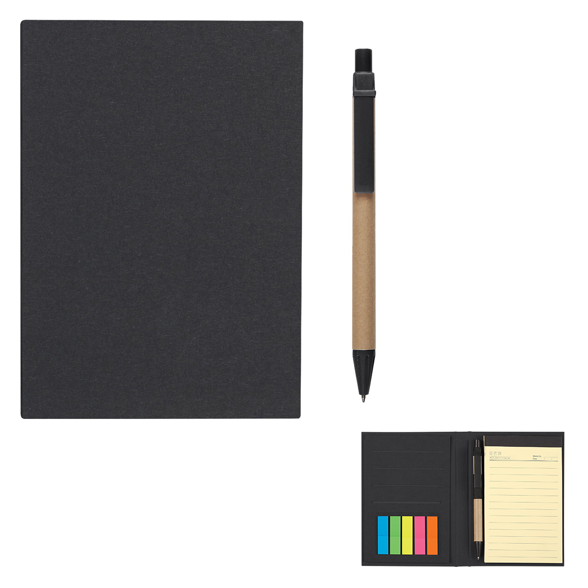 #6121 Meeting Mate Notebook With Pen And Sticky Flags - Hit Promotional ...
