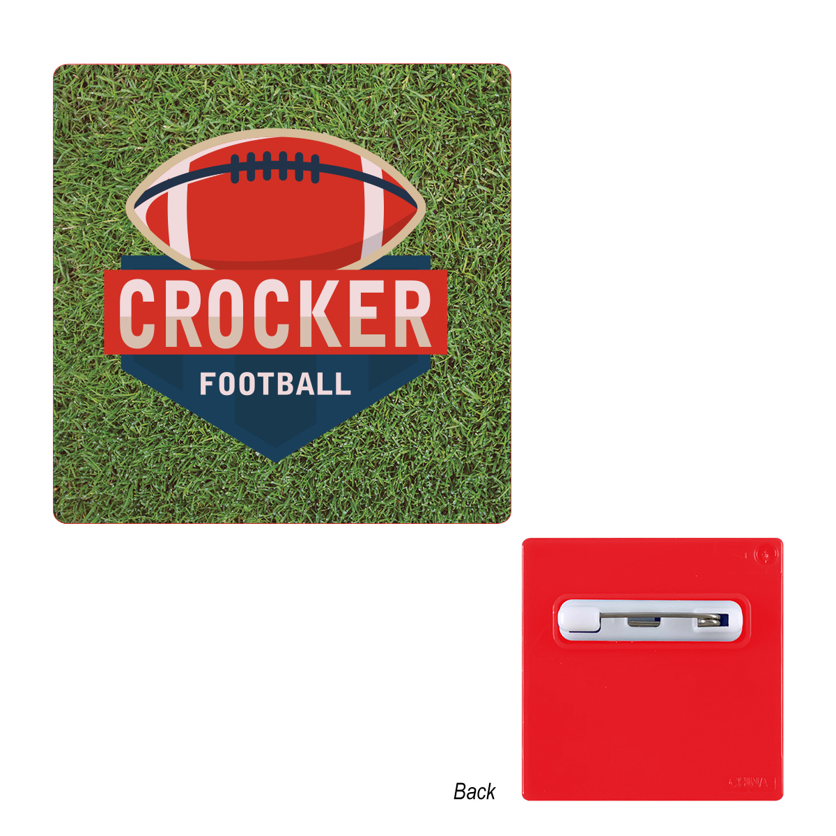 #80001 Square Button Pin - Hit Promotional Products