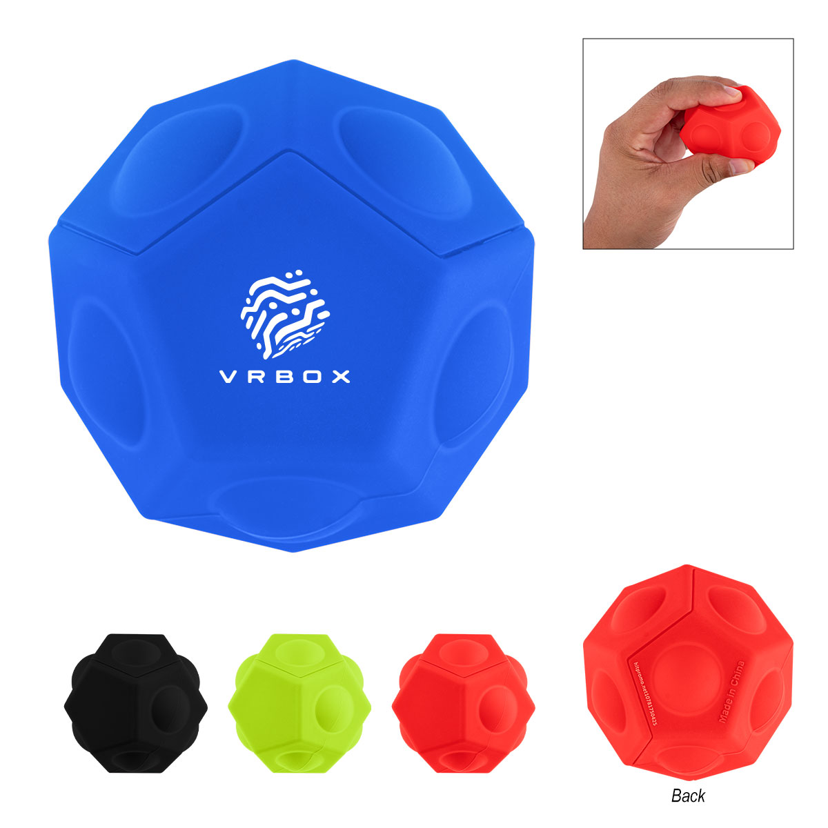 #80048 Geo Ball Push Pop Toy - Hit Promotional Products