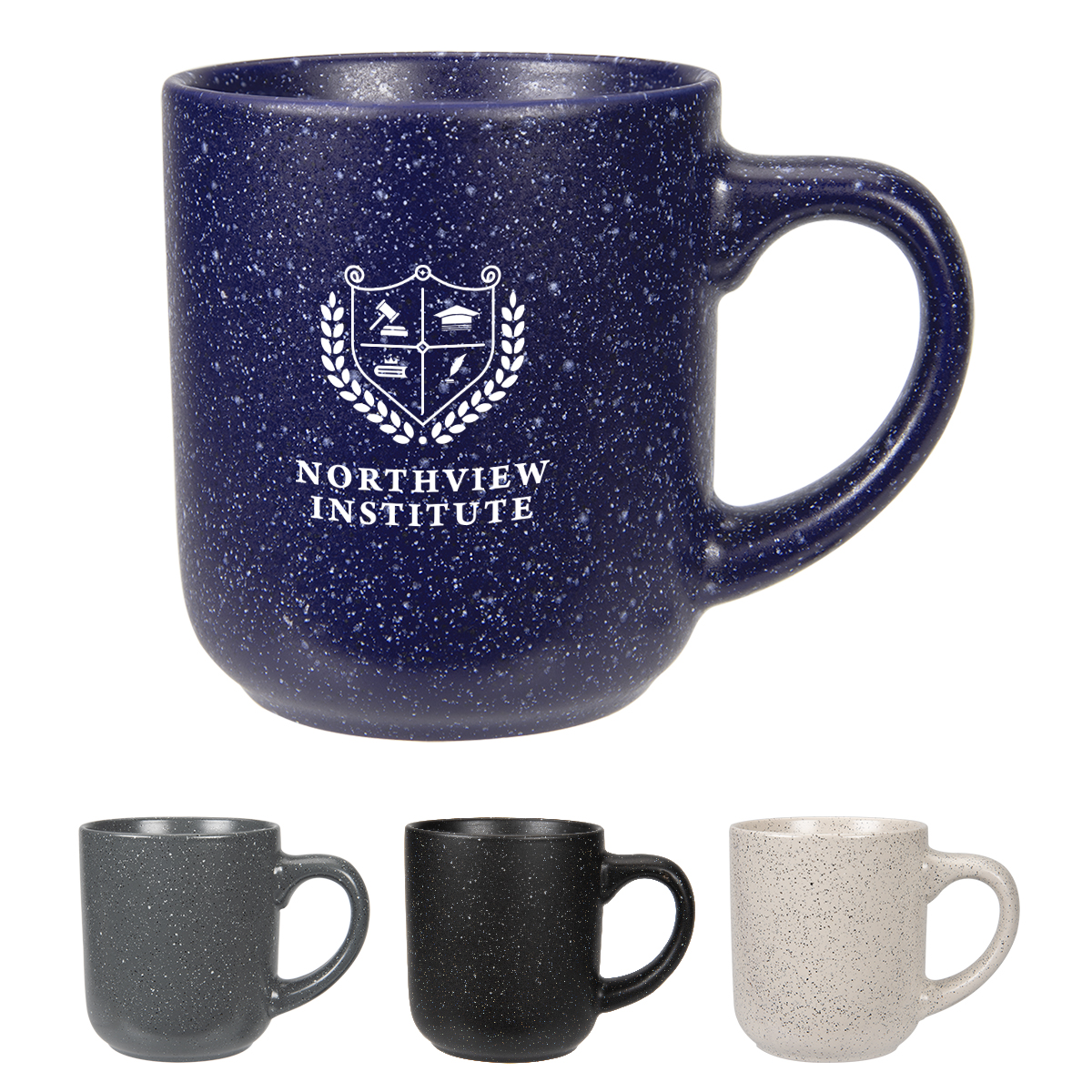 #8195 - 14 Oz. Speckled Matte Ceramic Mug - Hit Promotional Products