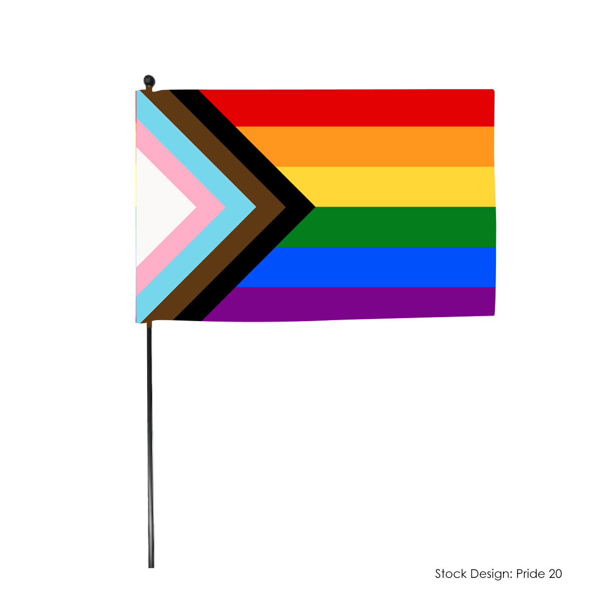 #C16S-PRI - Pride Hand Flags 4” x 6” - Hit Promotional Products